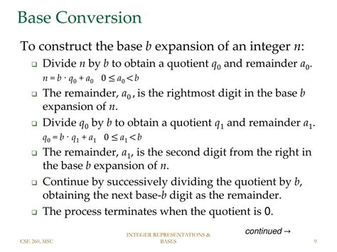 PPT Integer Representations Bases PowerPoint Presentation Free Download ID
