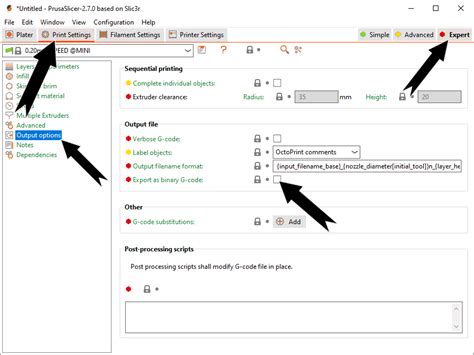 Prusa Configuration Hints