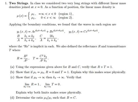 Solved In Class We Considered Two Very Long Strings With