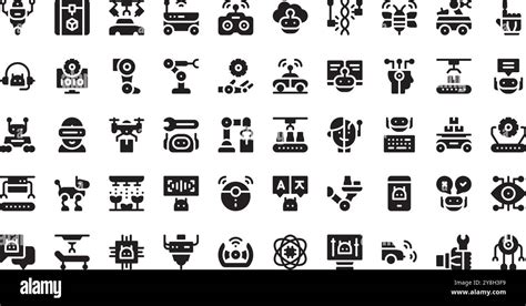 Robotics Icons High Quality Vector Icons Collection With Editable