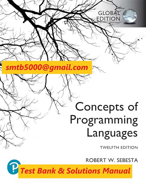 Concepts Of Programming Languages 12th Global Edition By Robert W