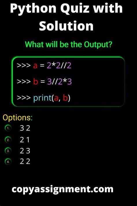 Python Quiz To Test Your Knowledge In 1 Min Python Quiz Knowledge