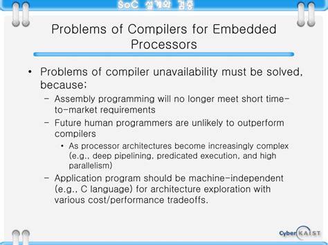 Ppt Compiler Issues For Embedded Processors Powerpoint Presentation
