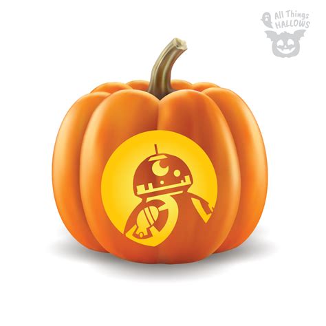 Bb8 Star Wars Pumpkin Stencil Allthingshallows