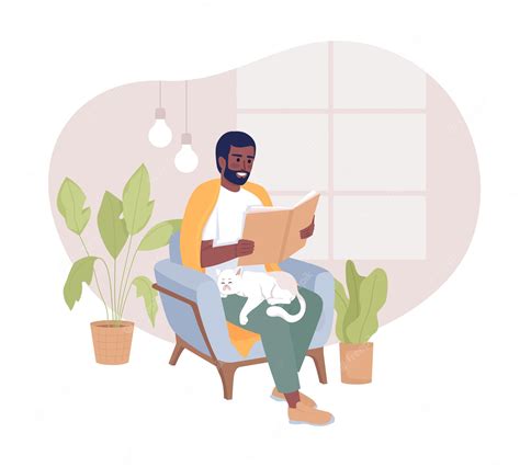 premium vector weekend activity for introvert 2d vector isolated