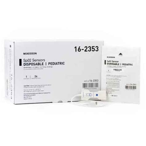 Disposable Pediatric Pulse Oximeter Sensor Mckesson 16 2353 16 2354