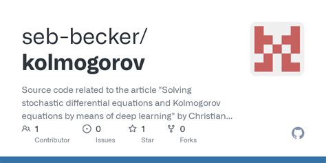 Github Seb Beckerkolmogorov Source Code Related To The Article Solving Stochastic