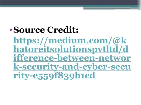 Difference Between Network Security And Cyber Securitypptx