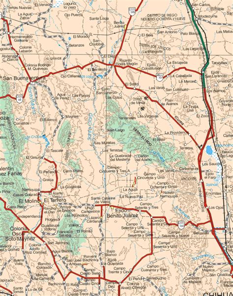 Mapa De Chihuahua Mexico 6