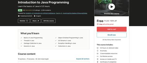 Introduction To Java Programming Free Certification Course By