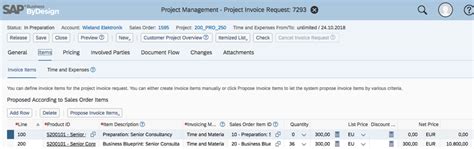 Bösch Erp Invoice Projects In The Right Way Project Management In Sap Business Bydesign