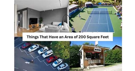 How Big Is 200 Square Feet 10 Common Visuals