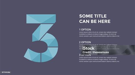 벡터 알파벳 Infographic입니다 프레 젠 테이 션 슬라이드 템플릿입니다 번호 3와 텍스트에 대 한 장소 비즈니스 글꼴