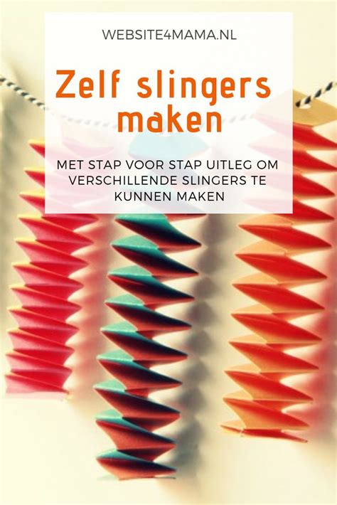 Zelf Feestslingers Maken Verjaardag Versiering Knutselen Knutselen Feest Diy Feestversiering