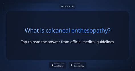 What Is Calcaneal Enthesopathy