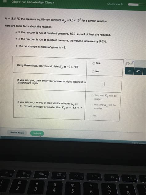 solved objective knowledge check question 9 atー18 5 °c the