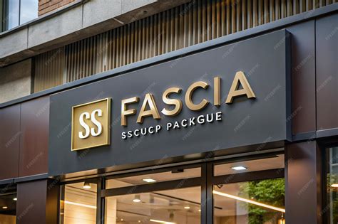 Modern Facade Sign 3d Logo Mockup Design Premium Ai Generated Image