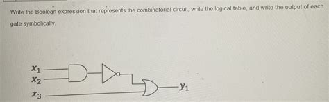 solved write the boolean expression that represents the