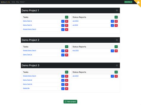 New Project Management Example App Kevant Technologies
