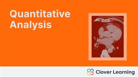 Quantitative Analysis Video Lesson Clover Learning