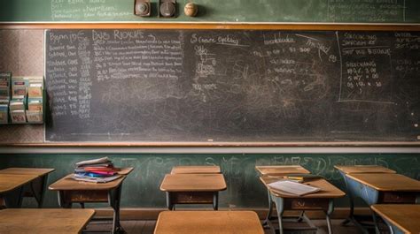 Premium Photo Blackboard In A Classroom