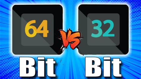 Difference Between 32 Bit And 64 Bit Operating System Processor Software Youtube
