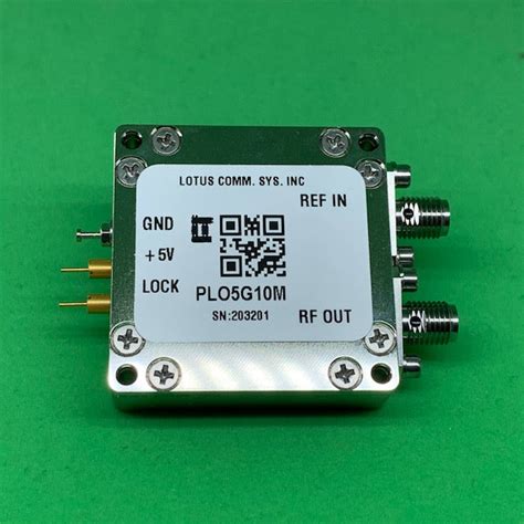 5 Ghz Phase Locked Oscillator 10 Mhz External Ref Phase Noise 90 Dbc Lotus Communication