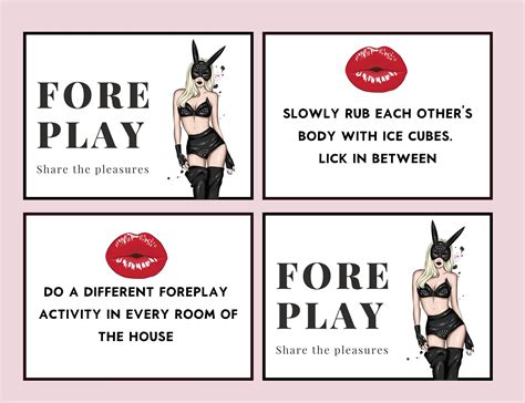 Sex Games 90 Foreplay Sex Challenges Printable Kinky Sex Game For