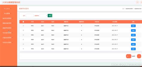 基于java Jsp Ssm Vue大学生健康管理系统 Csdn博客