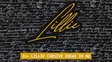 Lillie In Cursive ⚡ 100 Signature Ideas 2025