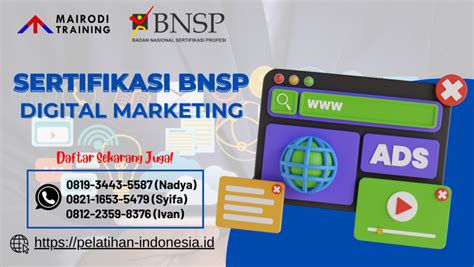 Bnsp Digital Marketing Pelatihan Dan Sertifikasi Resmi