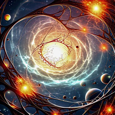 Neural Networks Connected By Threads Concept Of Brain Work Future