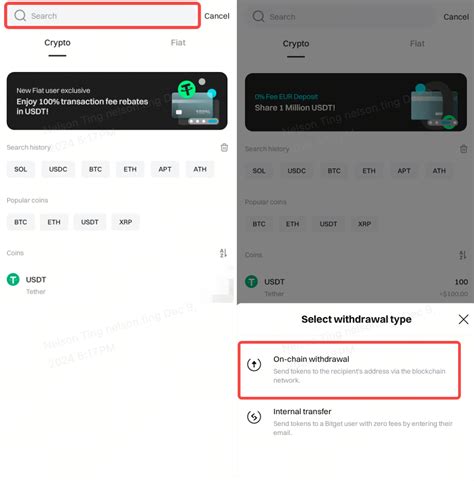 How To Withdraw Cryptocurrency From Bitget Mobile App Guide Bitget Support Center