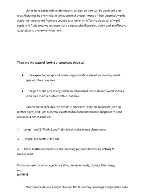 Typed 16 Propagation And Dissemination Of Weed Seeds Pdf A4agriculture