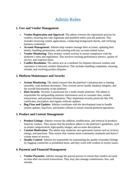 Admin Roles Pdf Regulatory Compliance Taxes
