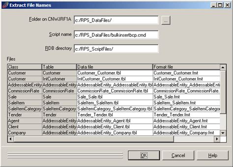 Maintaining Extract File Names