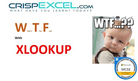 Whats The Fuss With Xlookup Function Crispexcel Training And Consulting