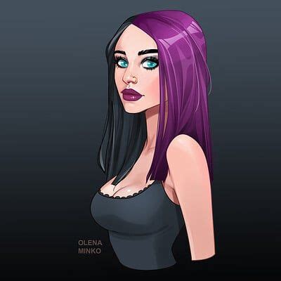 Artstation Olena Minko Portrait Artist Inspiration Character Art