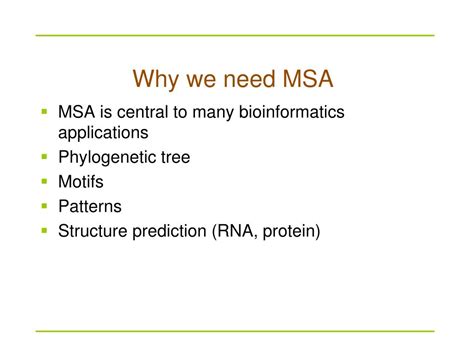 ppt multiple sequence alignment msa powerpoint presentation free