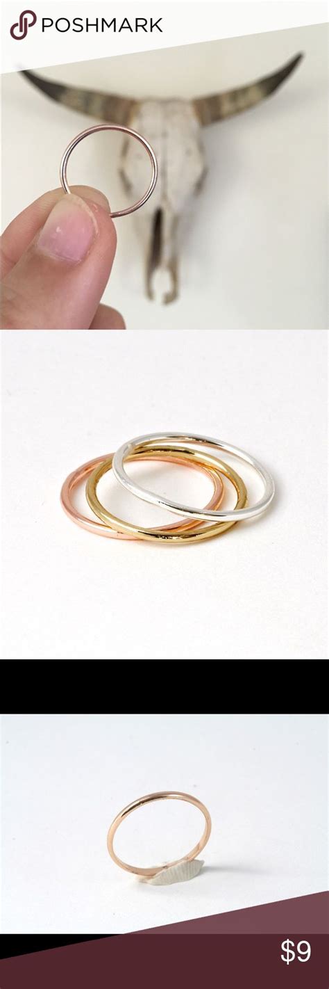 Tiny Stack Rings In 18k Gold And Silver Simple Jewelry 18k Gold Stacking Rings