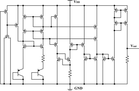 Schematic Diagram Of The Optimised Ptat Temperature Sensor Download