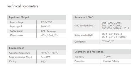 Skydance DL DMX To LED Controller 4CH 0 10V Signal Converter