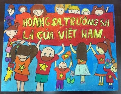 Vẽ tranh em yêu Việt Nam Vẽ tranh em yêu Tổ quốc Việt Nam HoaTieu vn