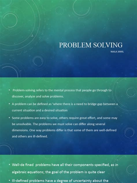 Problem Solving Pdf Psychological Concepts Psychology