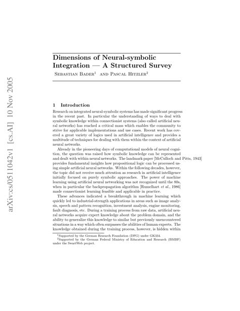 pdf dimensions of neural symbolic integration a structured survey
