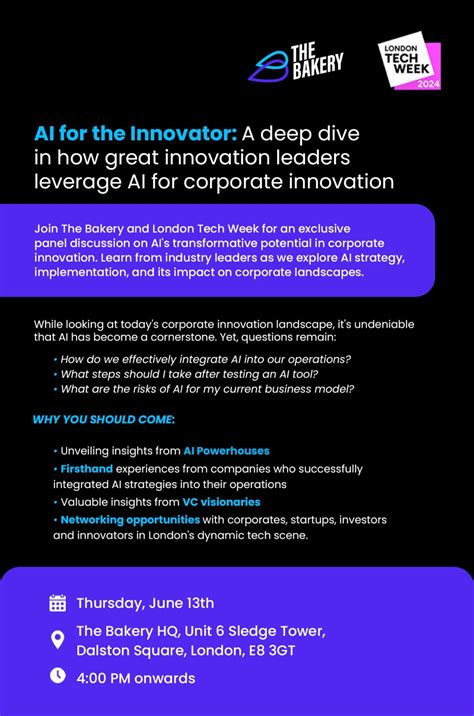 Thebakery Londontechweek2024 Networking Artificialintelligence