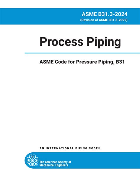 Asme B313 2024 Process Piping Code