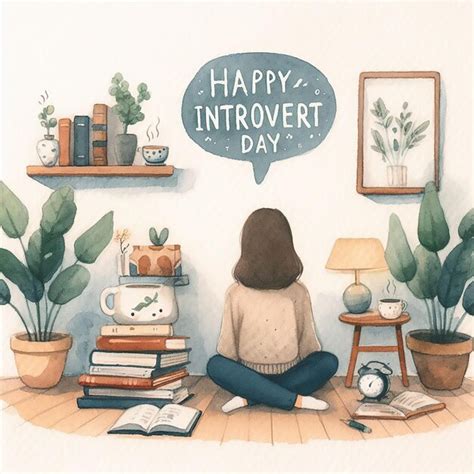 Premium Photo Design For World Introvert Day
