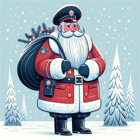 Полицейский дед мороз рисунок для срисовки срисовки ру
