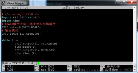在树莓派中直接用代码写入并运行python文件将python代码植入树莓派 Csdn博客